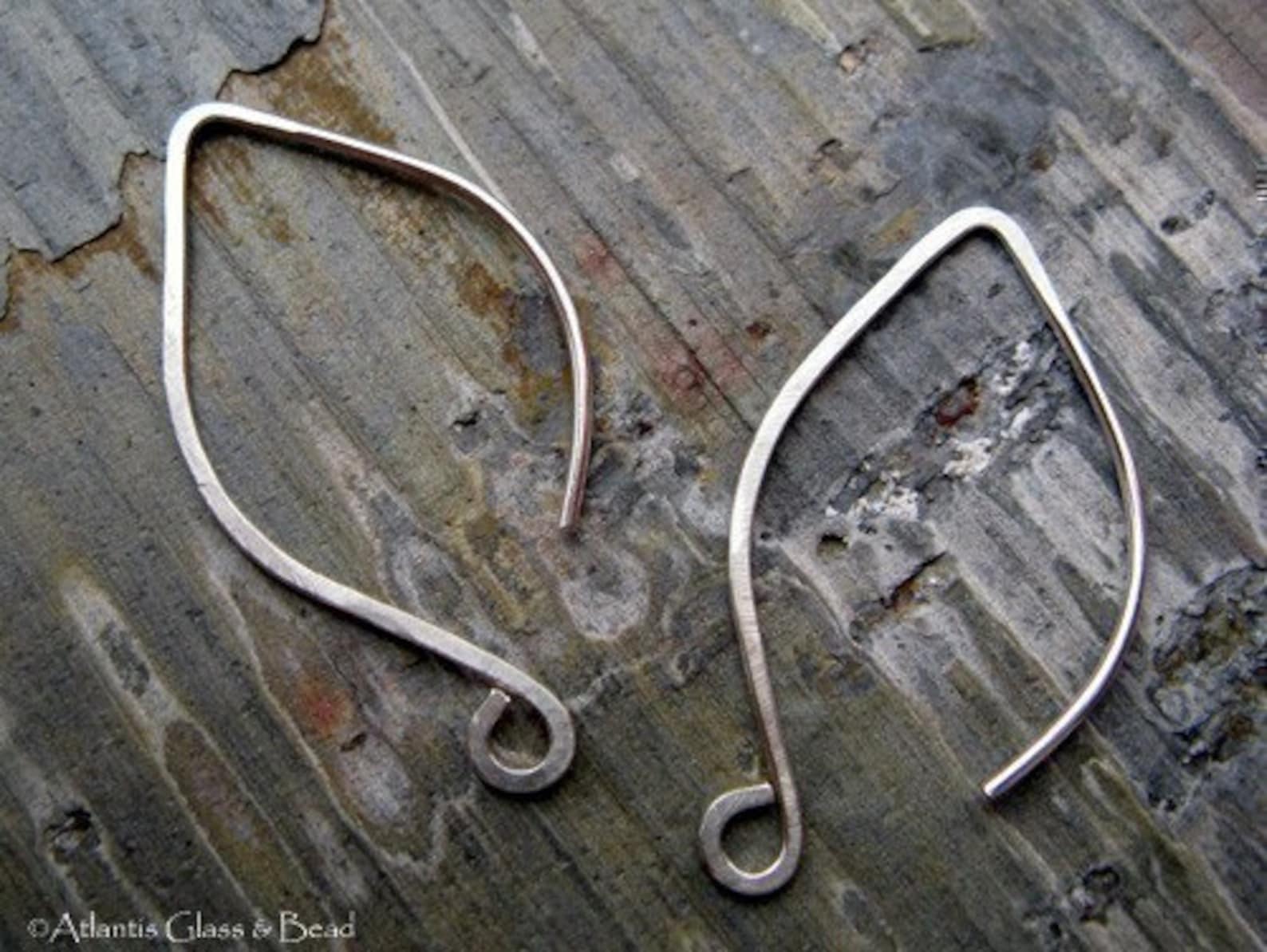 Artisan Handmade Earring Wires. Sterling Silver or 14k Gold Filled 4 ...