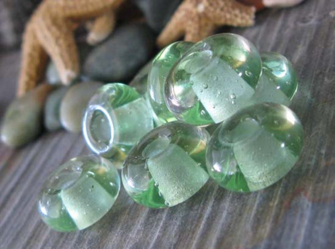 AGB Kryptonite Boro Glass Lampwork Small Beads.. - Etsy
