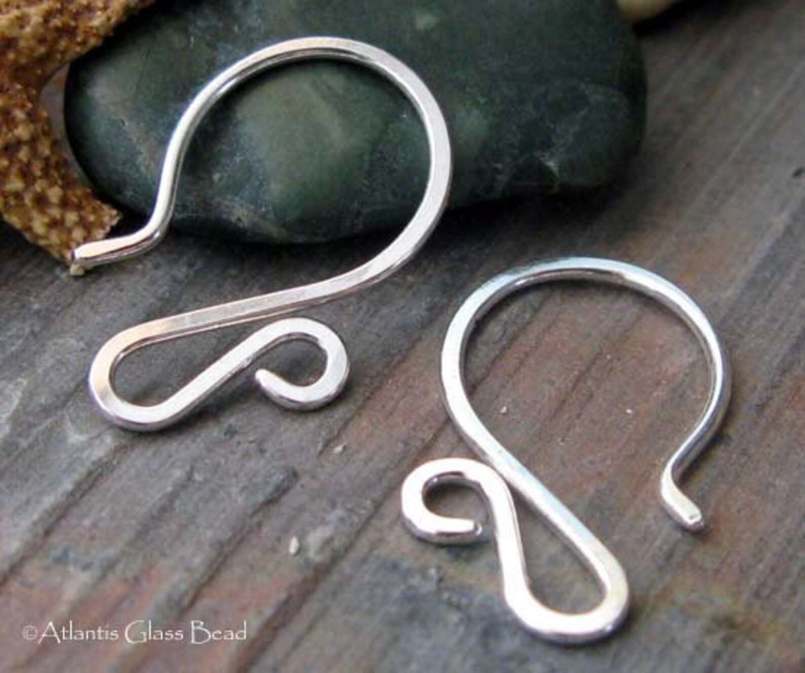 Dainty Ear Wires. Fancy Sterling Silver or 14k Gold Filled - Etsy