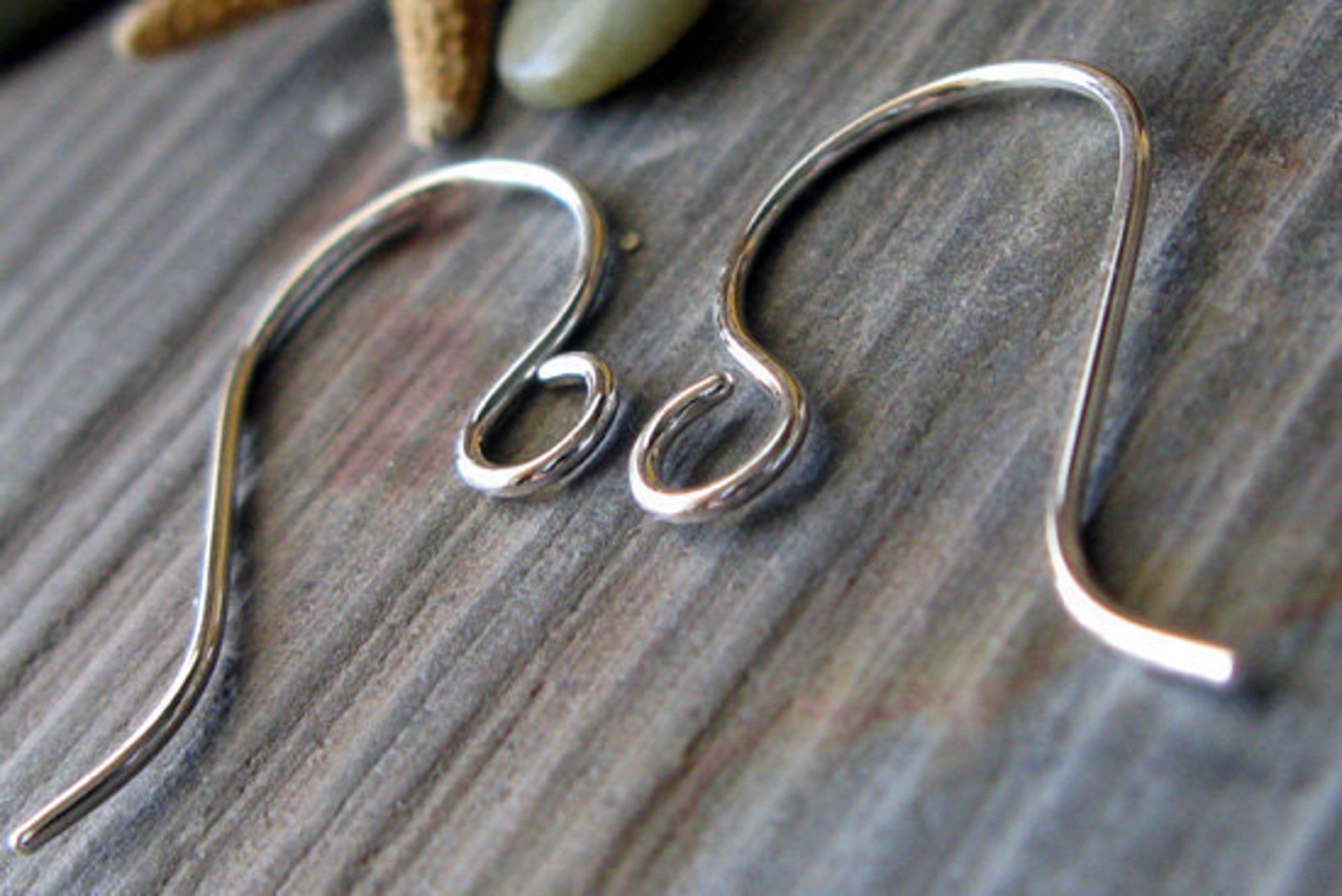 Handmade French Hook Ear Wires Sterling Silver or Gold Filled Earring ...