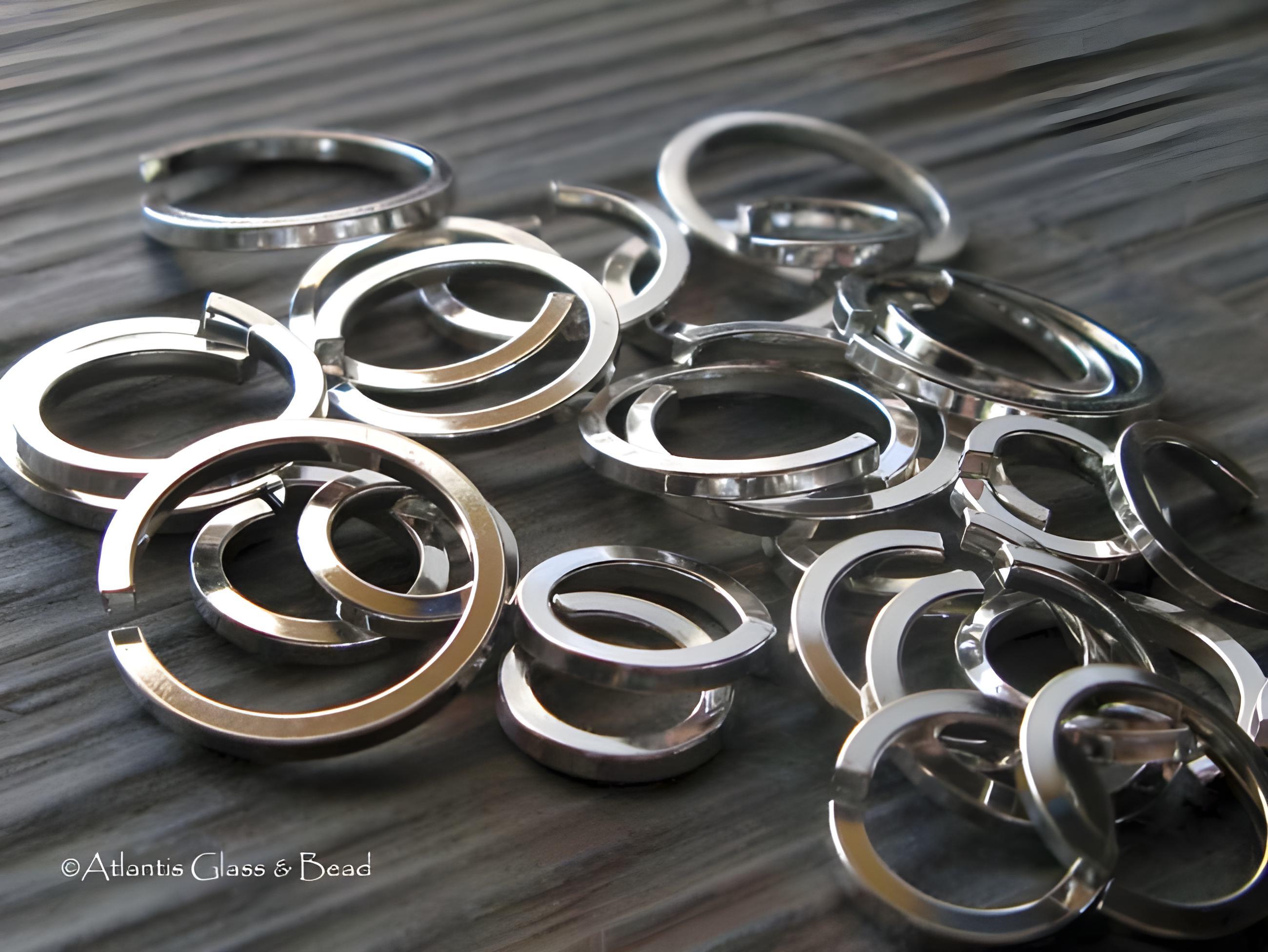 1/4 Troy Ounce Sterling Silver Square Wire Jump Rings – 16 Gauge, Many ...