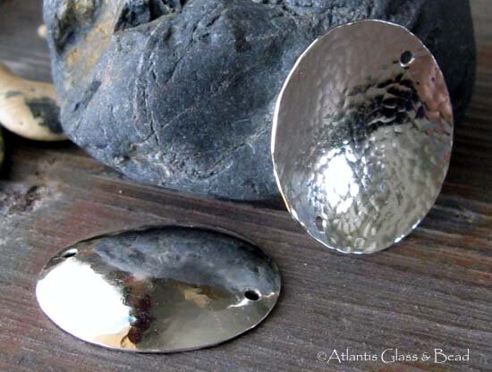 Sterling Silver Hammered Discs for Jewelry Making. You Choose Size and ...