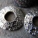 Star Stamped Bead Caps 13mm Large Hole Seeing Stars AGB Artisan ...