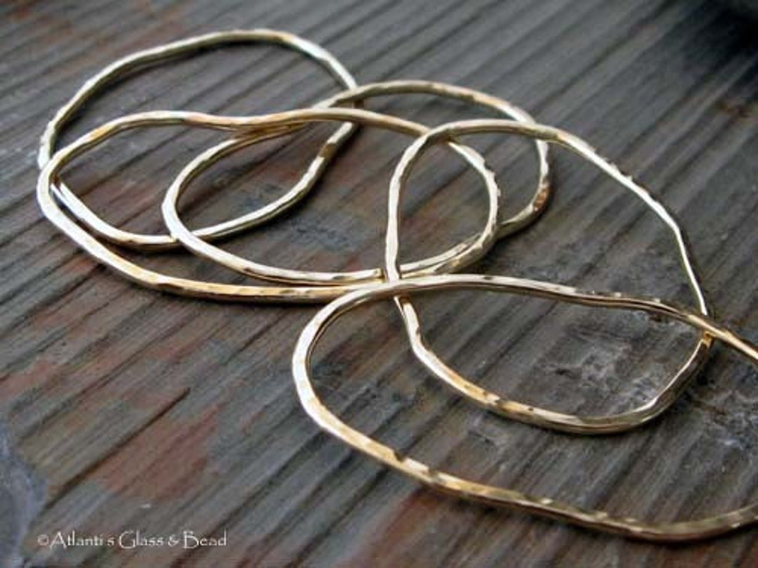 Handmade Organic Sterling Silver Beans: 14k Gold Filled, AGB Jewelry ...