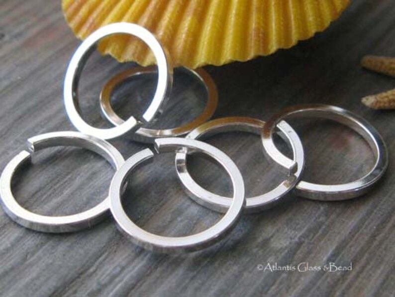 Round Square Wire Jump Rings 16 Gauge Thick. AGB Artisan - Etsy