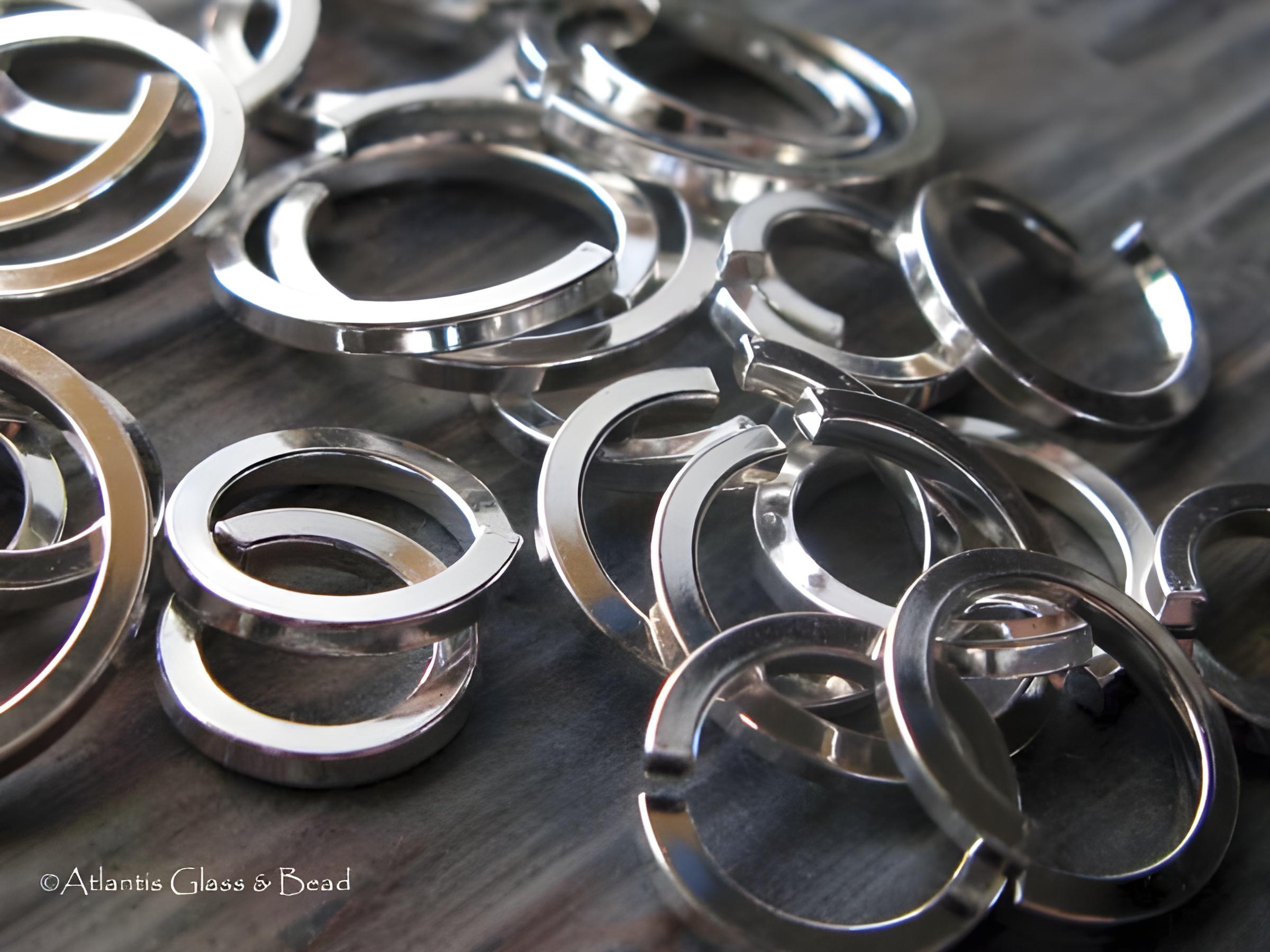1/4 Troy Ounce Sterling Silver Square Wire Jump Rings – 16 Gauge, Many ...