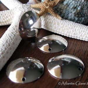 Sterling Silver Handmade Domed Discs. Artisan Jewelry Findings ...