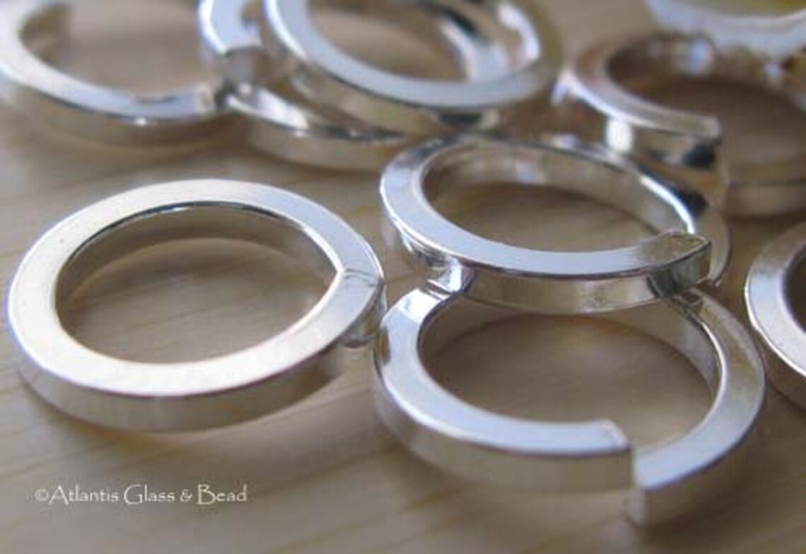 Round Square Wire Jump Rings 16 Gauge Thick. AGB Artisan | Etsy