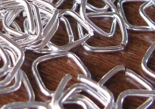 Square Jump Rings 22 Gauge 4mm 50 Pieces. AGB Handmade Artisan - Etsy