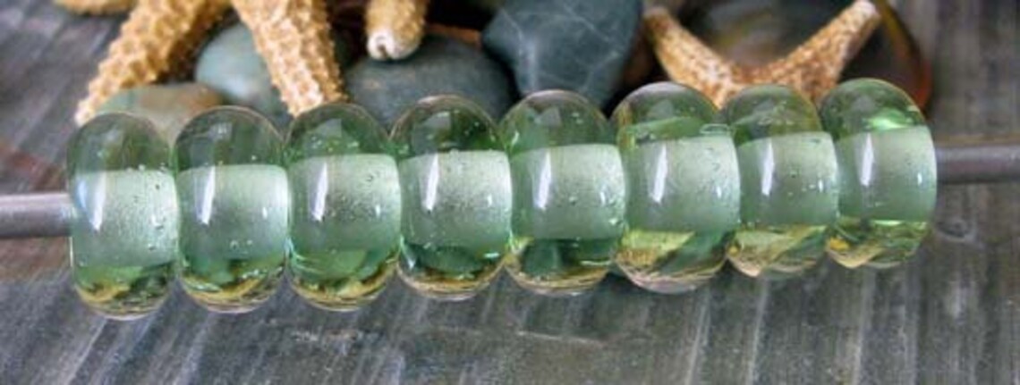 AGB Kryptonite Boro Glass Lampwork, Small Beads.. - Etsy
