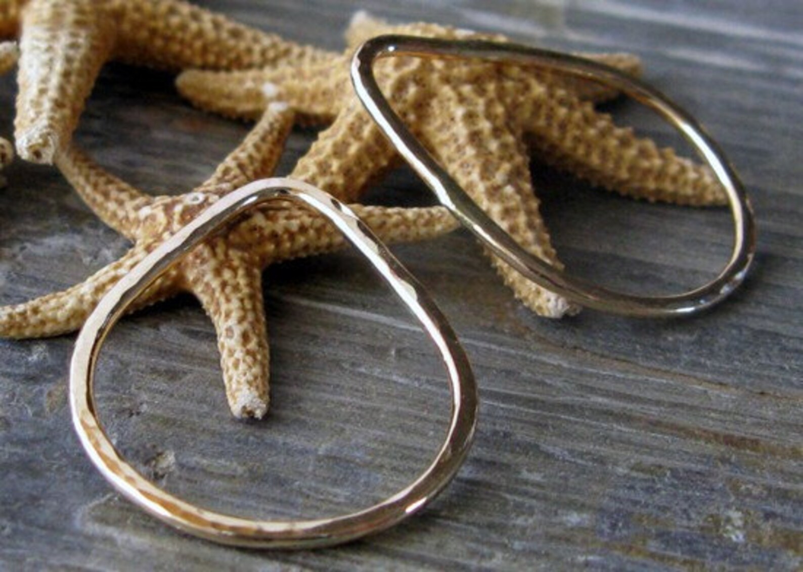 Artisan Sterling Silver or 14k Gold Filled Large Teardrops. AGB 26x22 ...