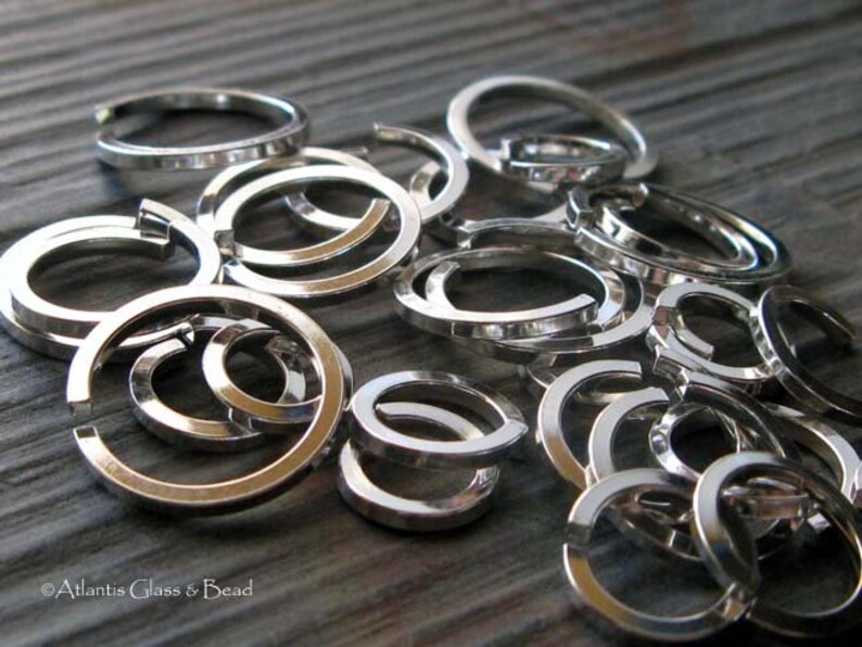 Round Square Wire Jump Rings 16 Gauge Thick. AGB Artisan - Etsy
