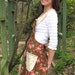 Retro Brown Floral Vintage Everyday Housewife Apron - Small to Medium ...