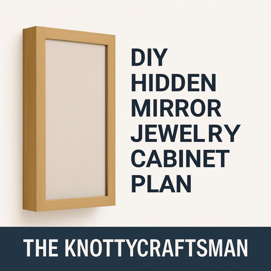 DIY Hidden Mirror Jewelry Cabinet Plan: Wall/door Mount (woodworking ...