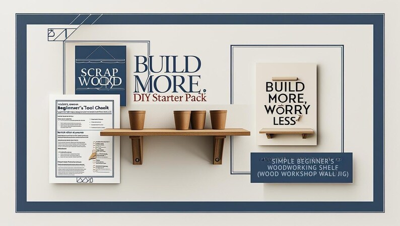 DIY Starter Pack – Scrap Wood Shelf Plan + Tool Checklist + Workshop ...