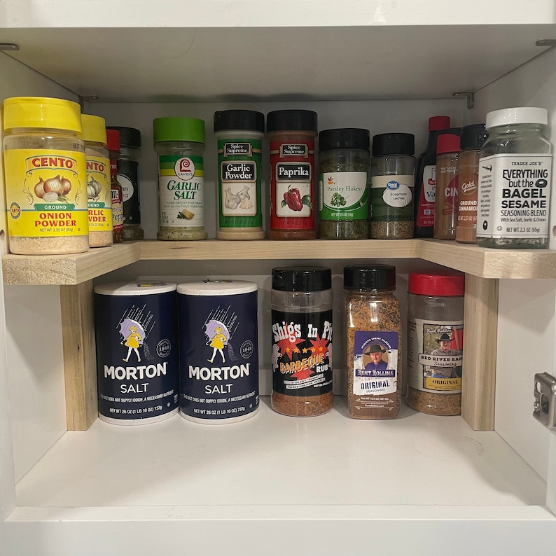 Wooden Spice Shelf - Etsy