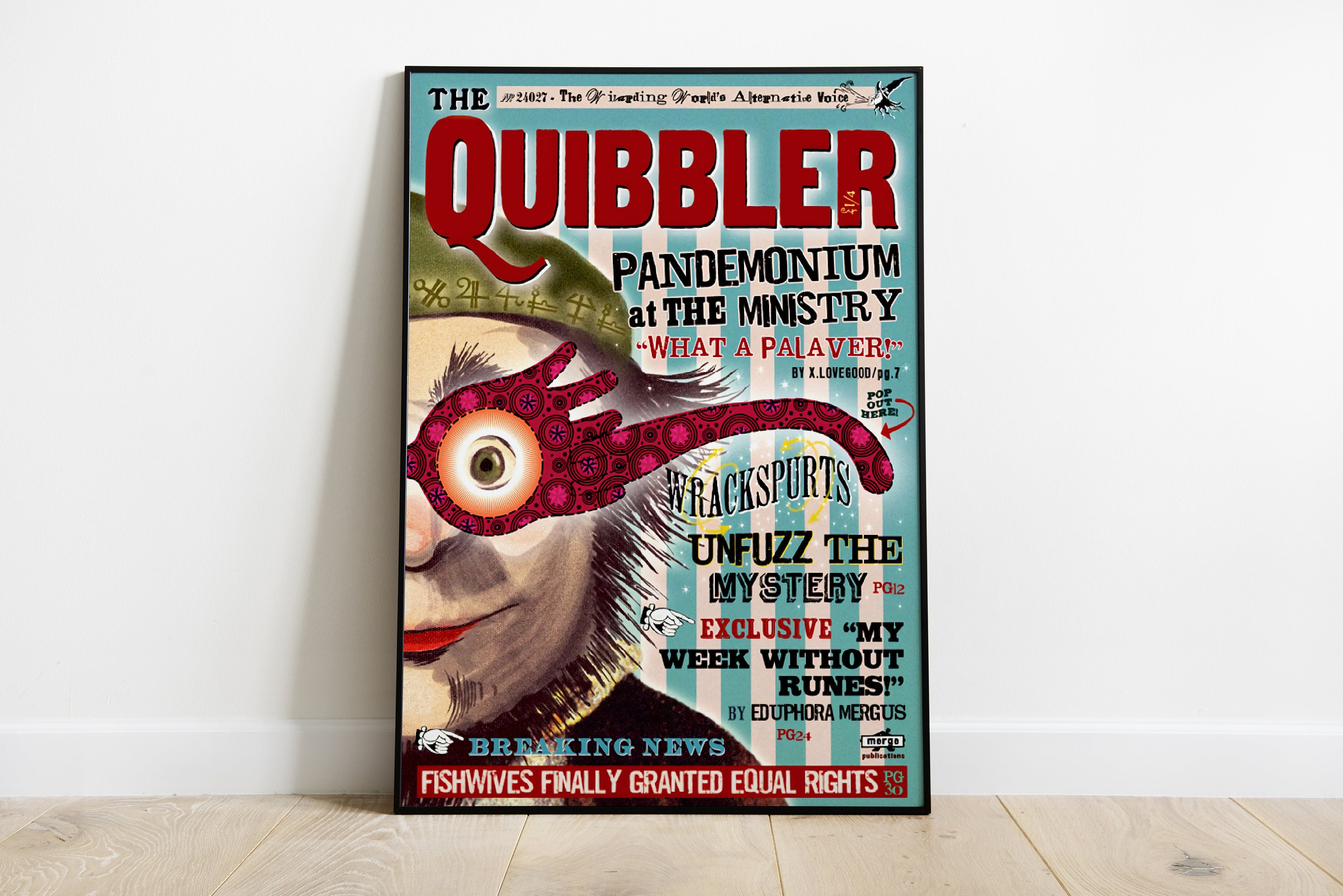 Digital Download HP the Quibbler Poster Printable PDF, the Quibbler ...