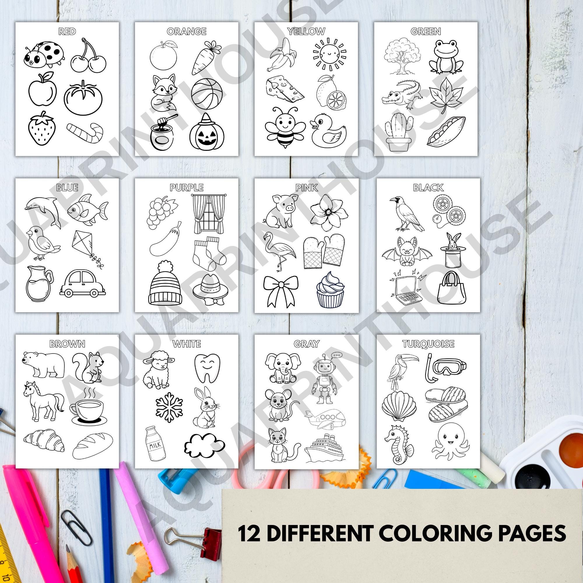 Color Matching Game, Montessori Printable, Preschool Activity (digital ...