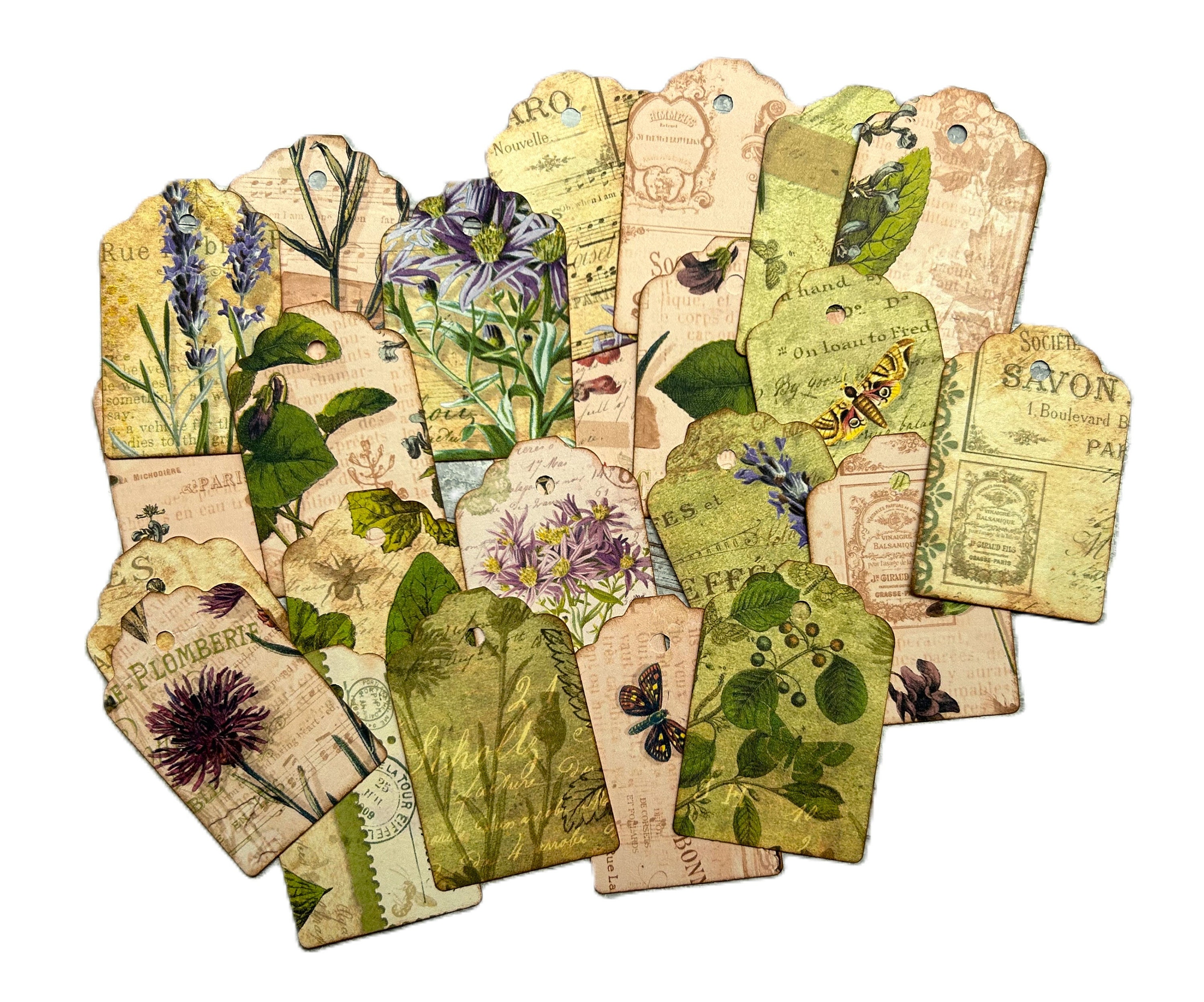 Ephemera, Tags, Journal, Gift Tags, Scrapbooking, Junk Journal ...