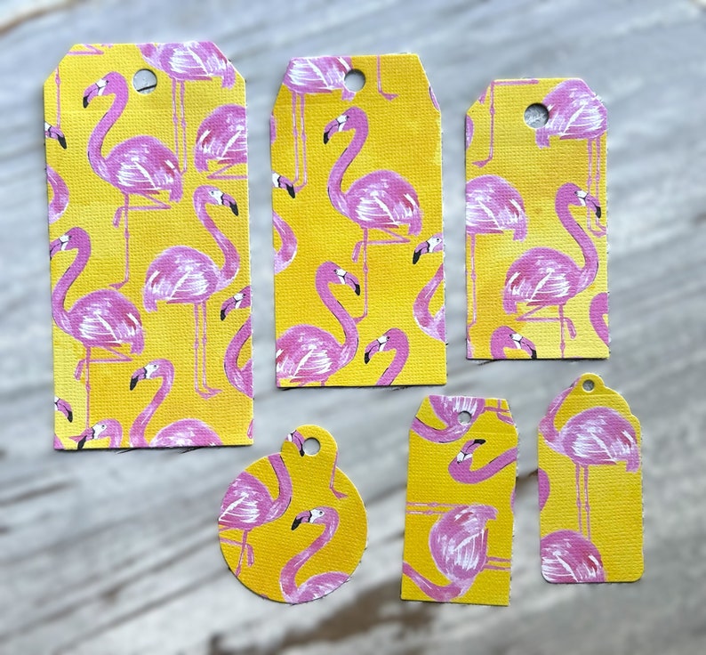 Flamingo Tags, Gift Tags, Pink Flamingos, Journaling Supplies, Flamingo ...