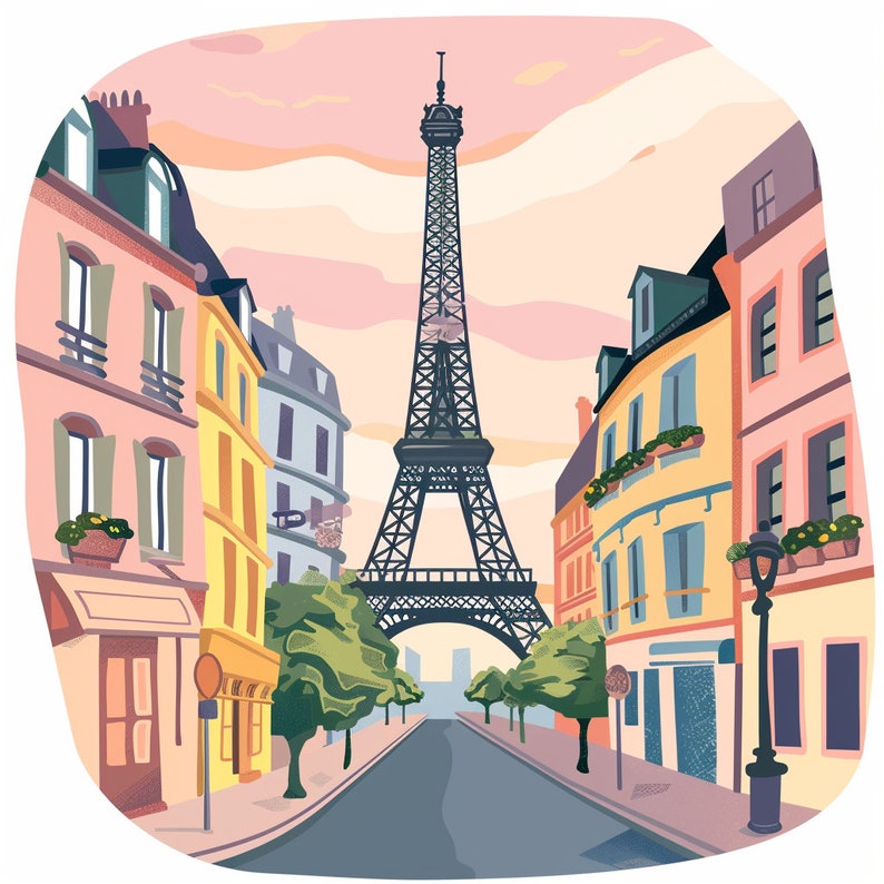 Clip Art Digital Print Paris - Etsy