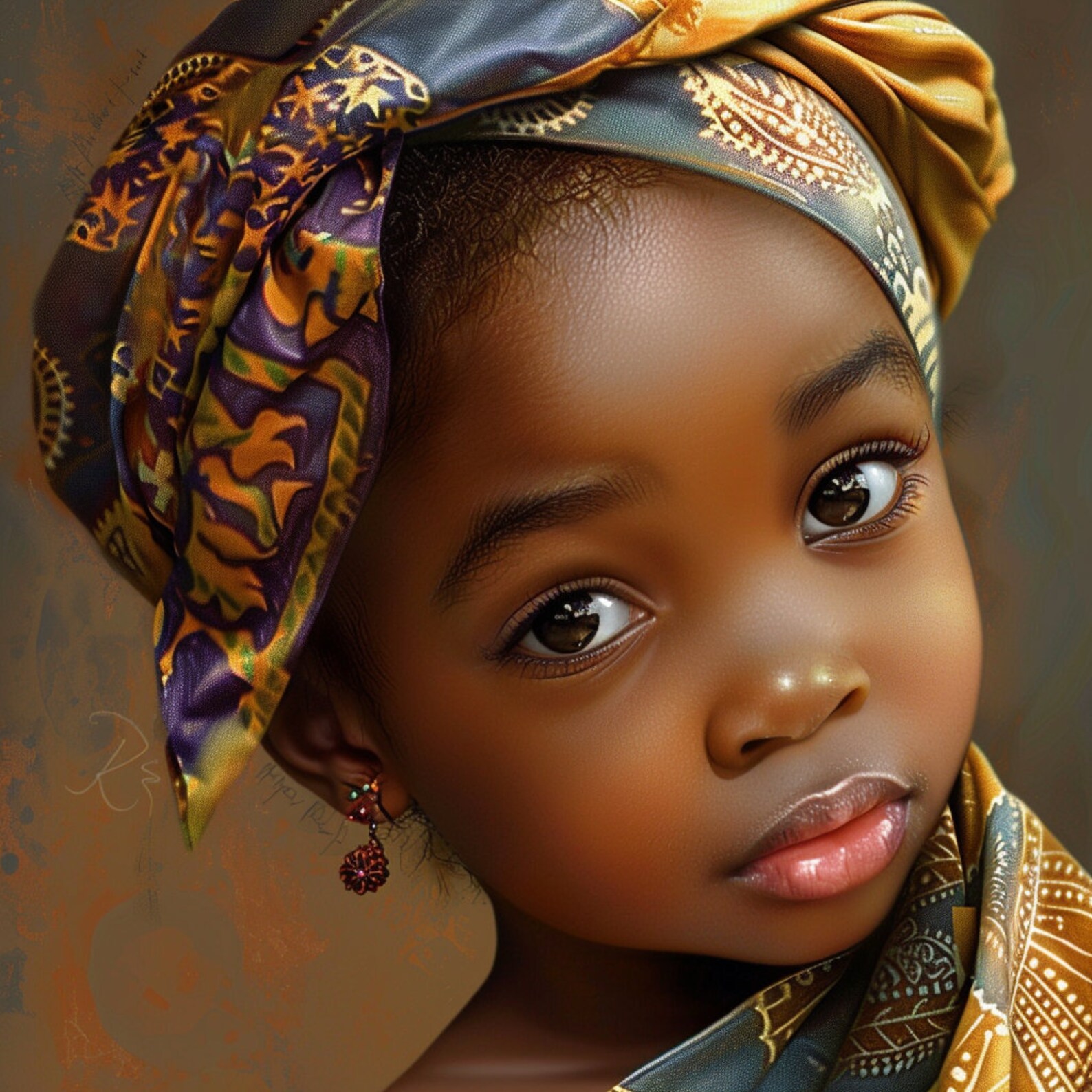 Digital Print Beautiful African Children - Etsy