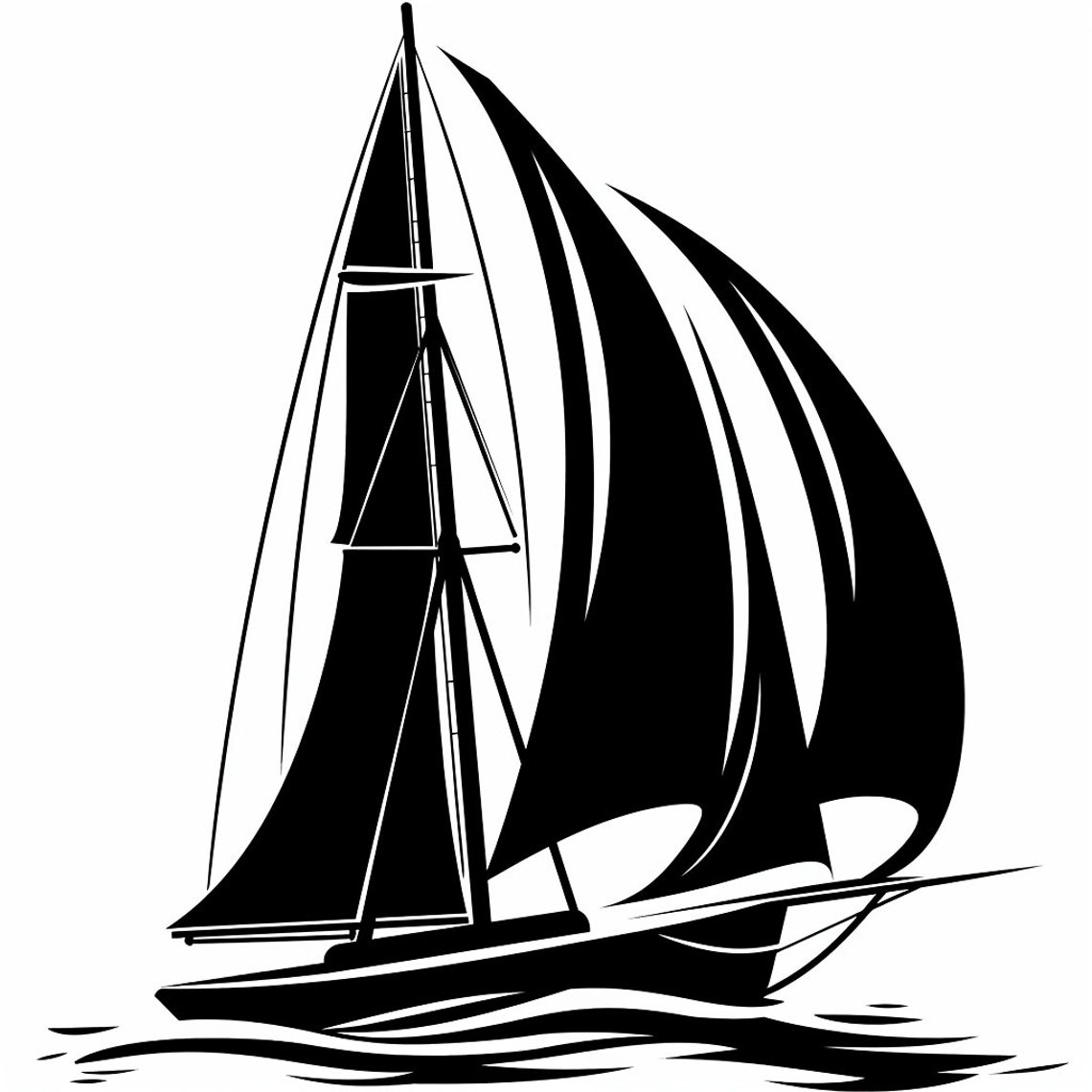 Digital Print Svg Sail Boat - Etsy