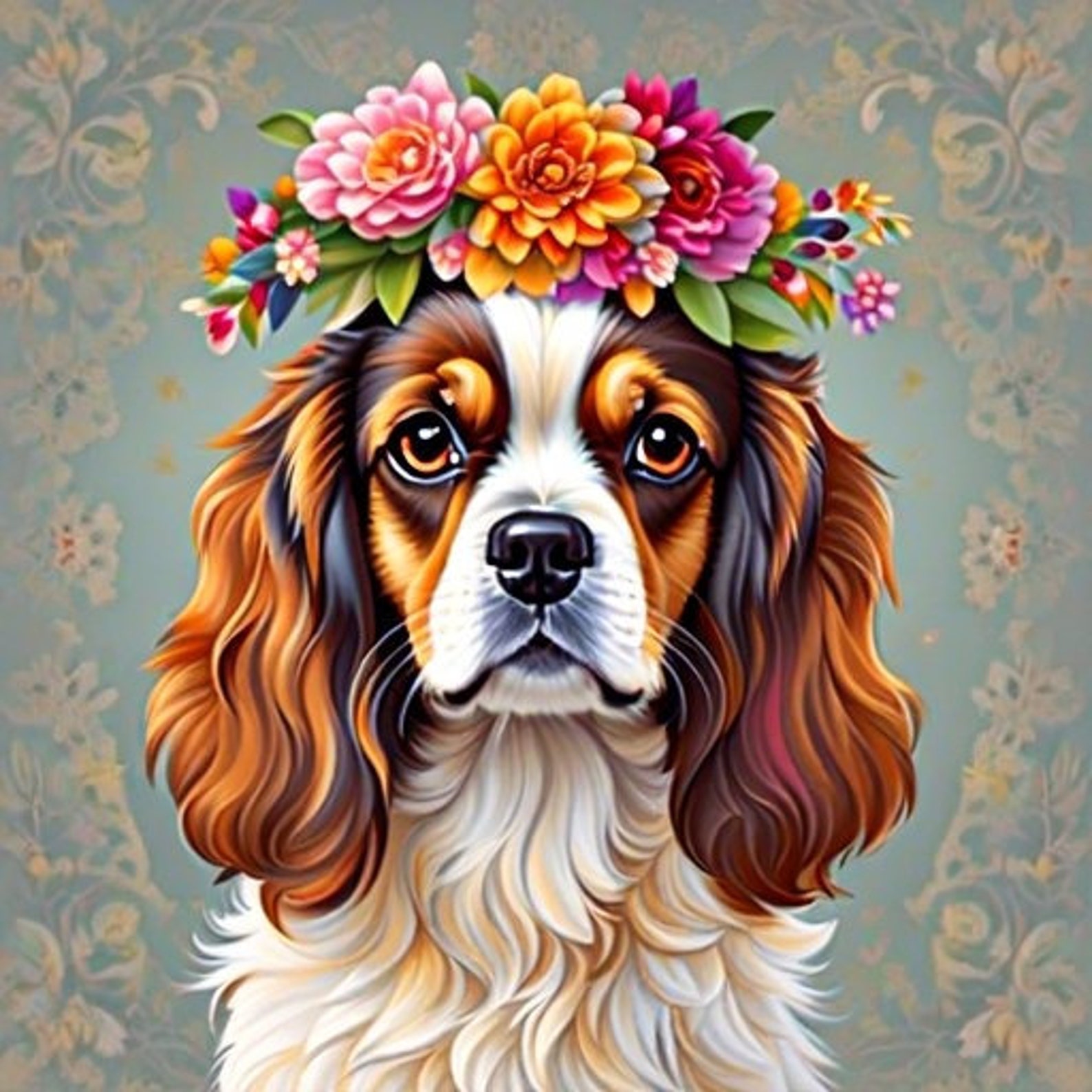 Digital Print Cavalier King - Etsy