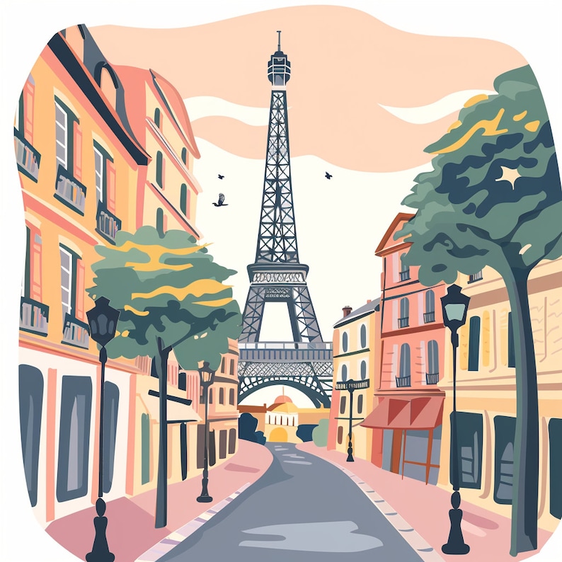 Clip Art Digital Print Paris - Etsy
