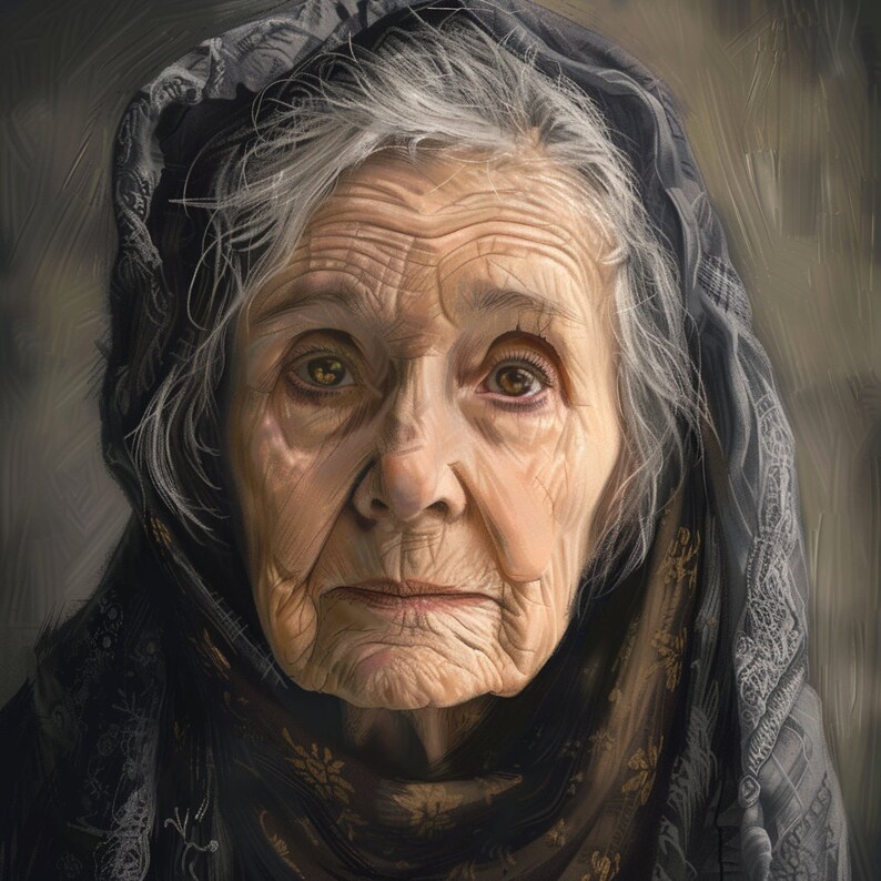 Beautiful Elderly Woman - Etsy