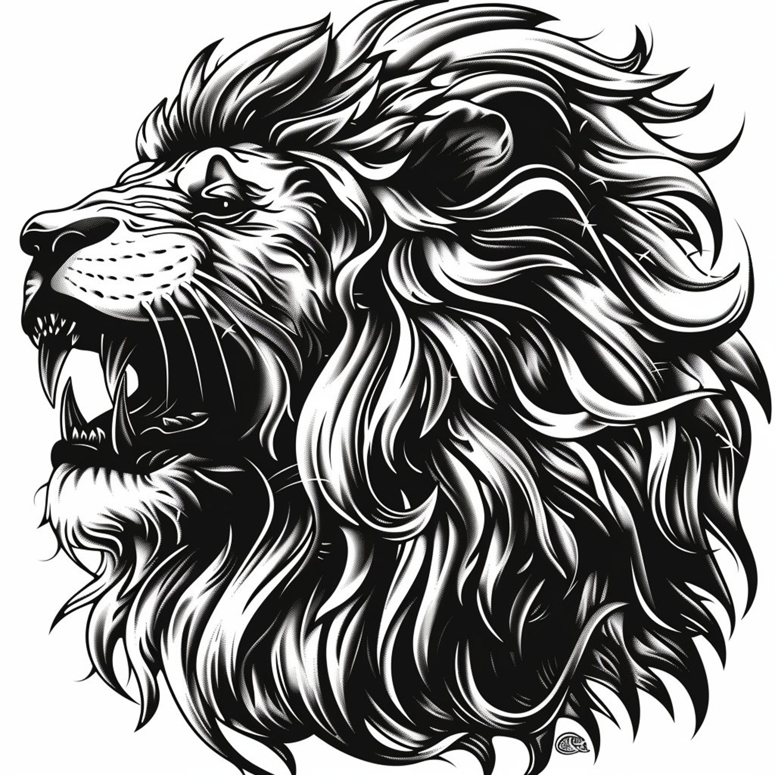 Digital Print Fantastic Svg Lion - Etsy