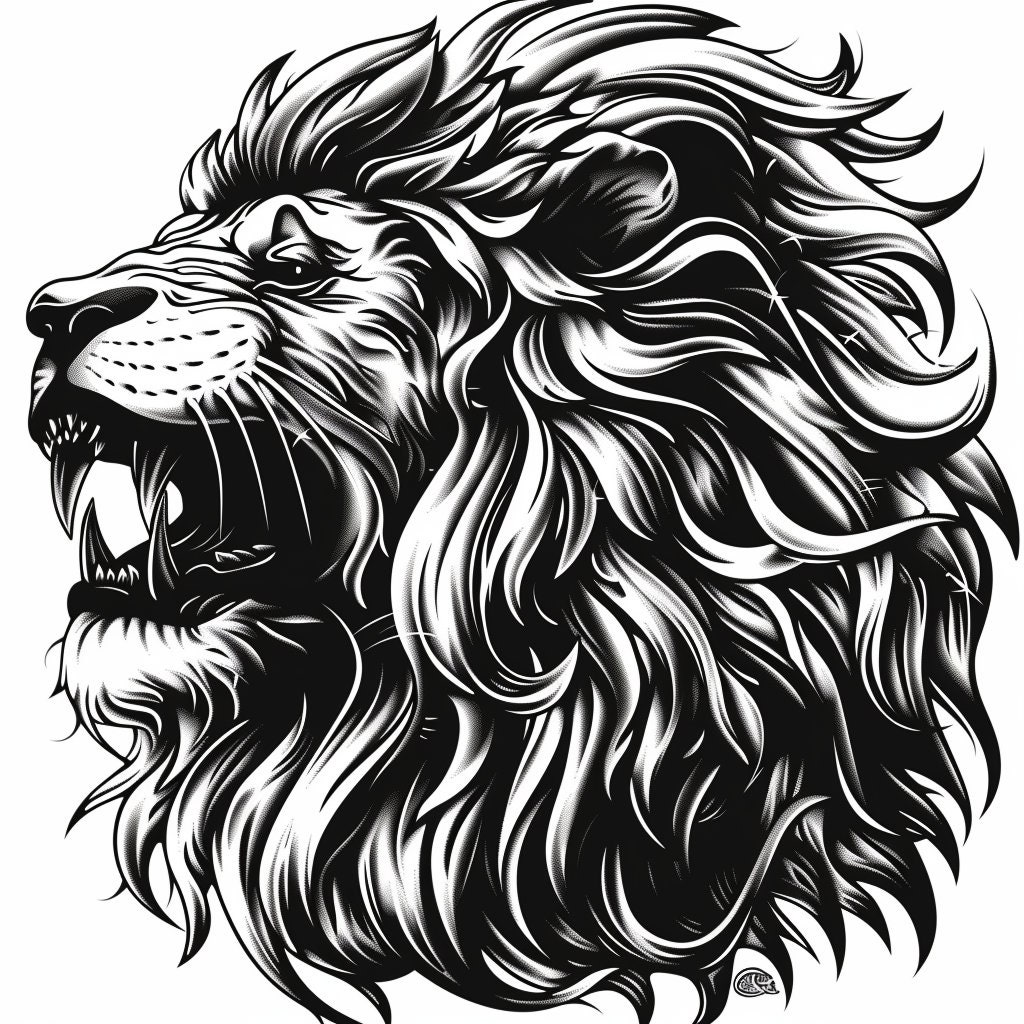 Digital Print Fantastic Svg Lion - Etsy