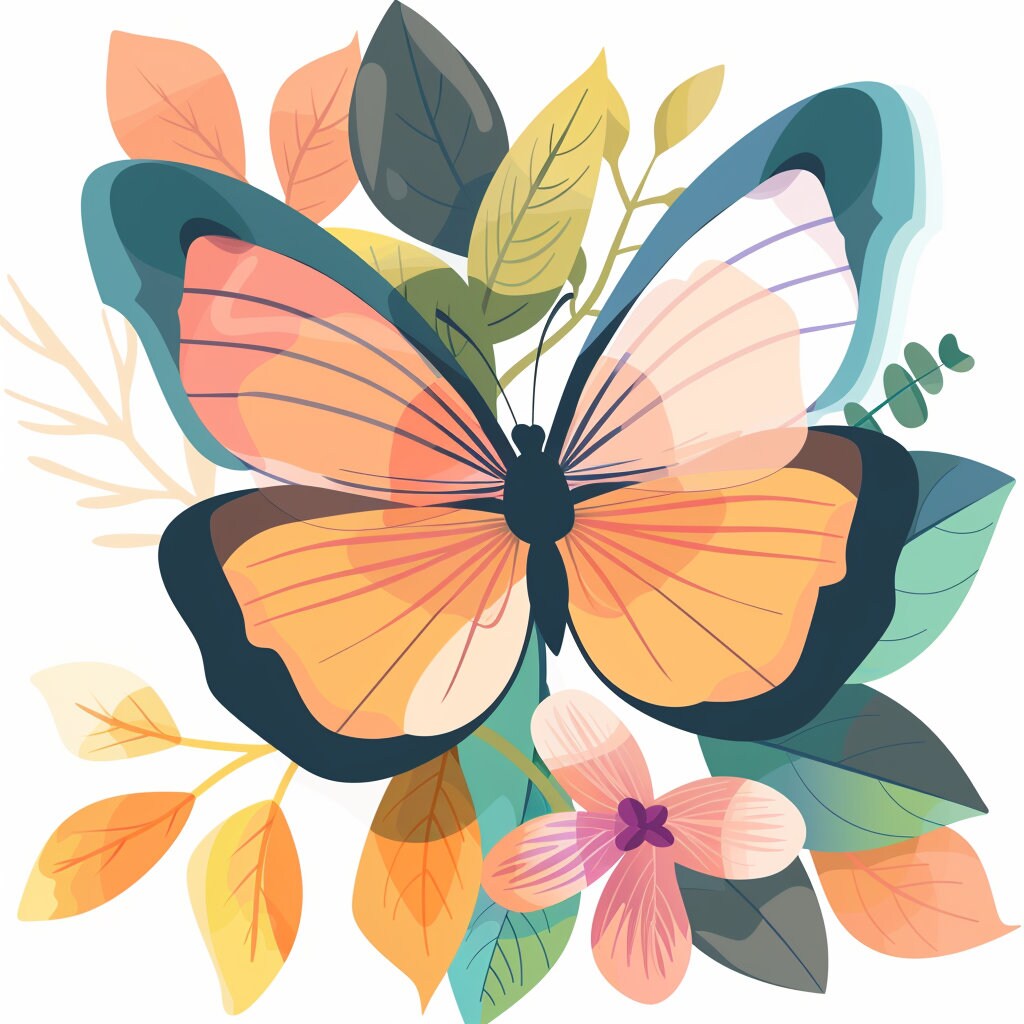 Digital Print Svg Butterfly - Etsy