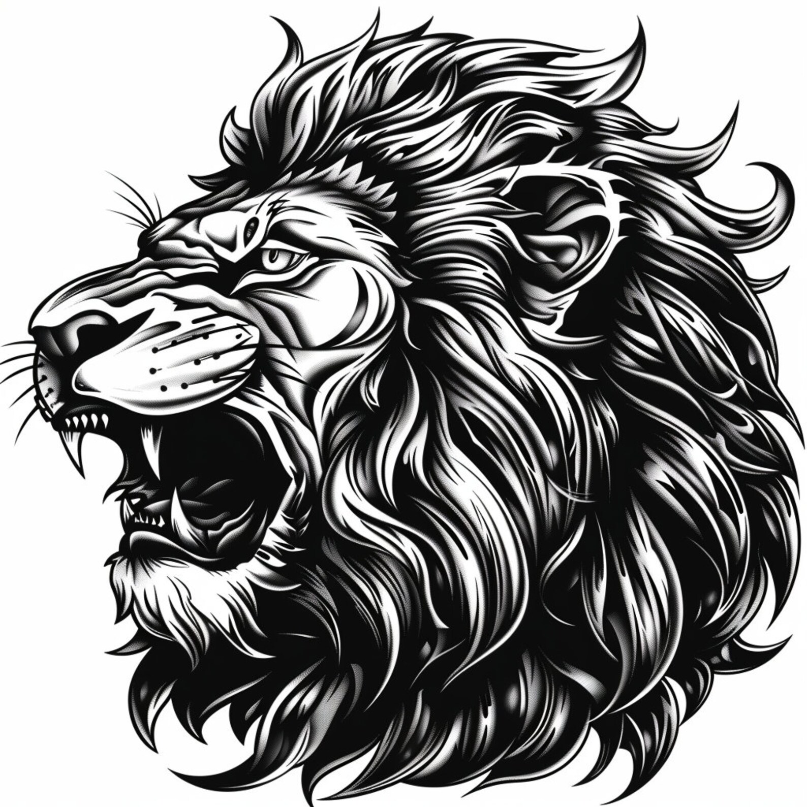 Digital Print Fantastic Svg Lion - Etsy