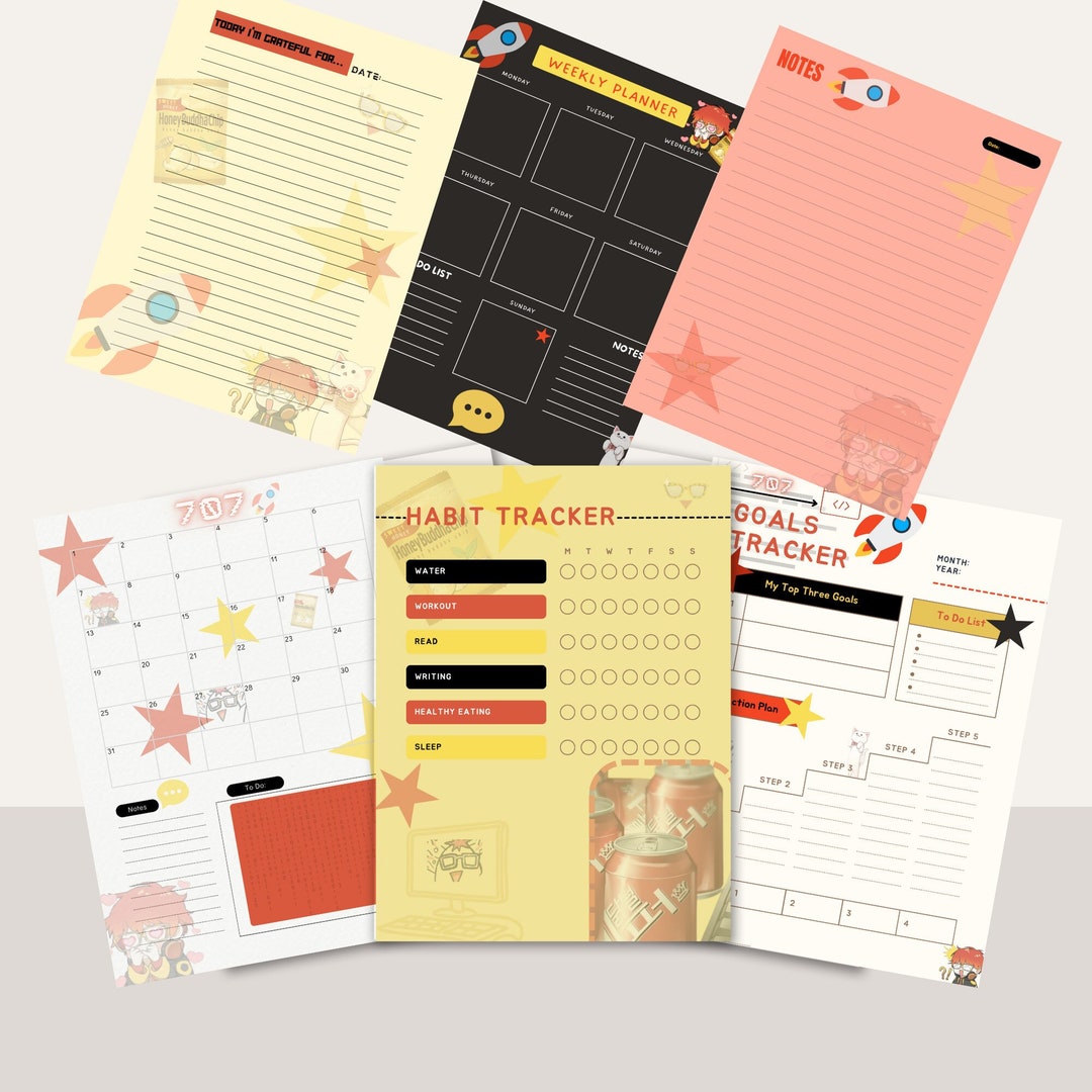 Mystic Messenger 707 Themed Digital Journal Pages - Etsy