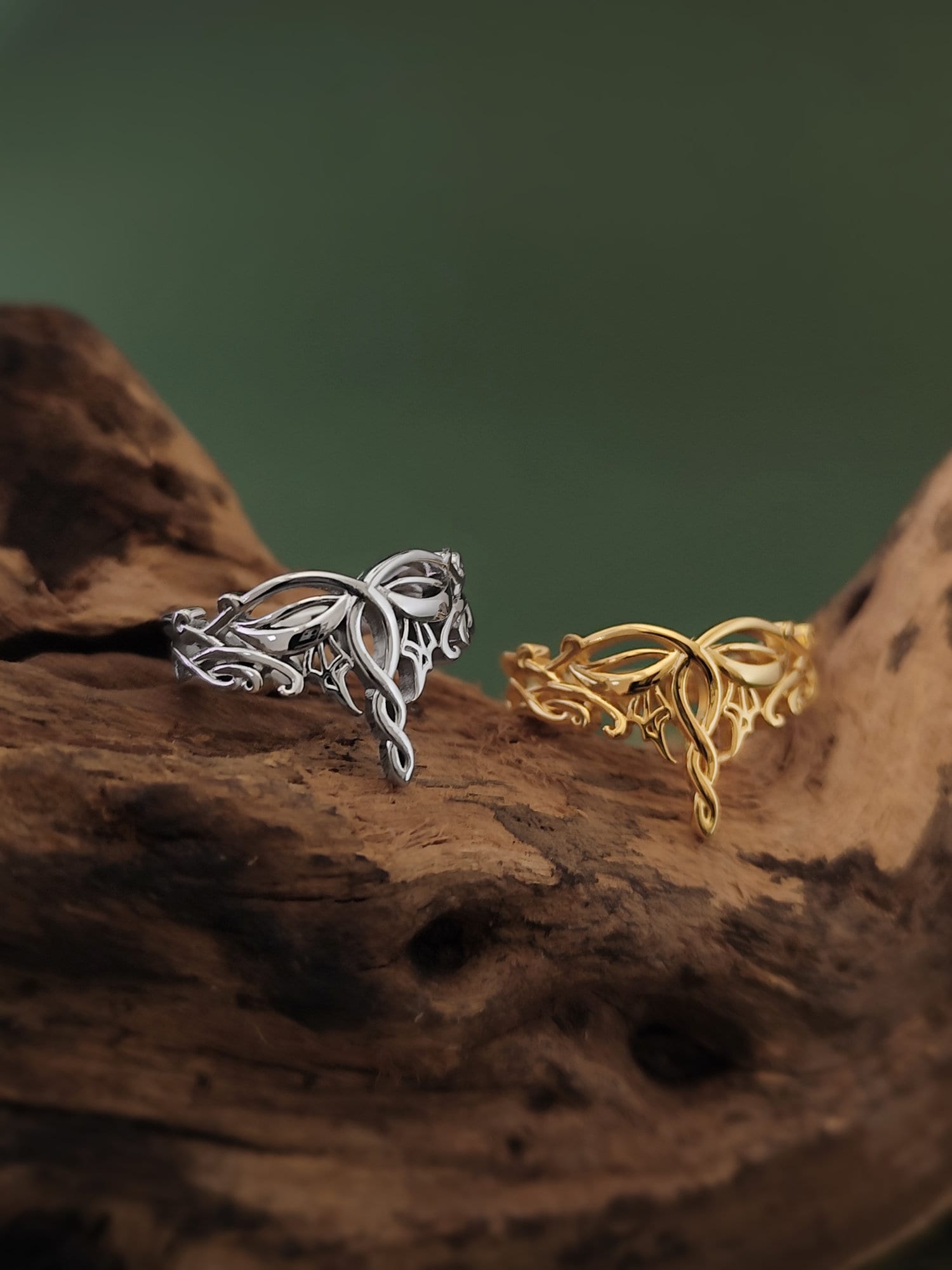 Elvish Crown Ring, Arwen Tiara Ring, Elven Ring, Arwen Ring, Elvish ...