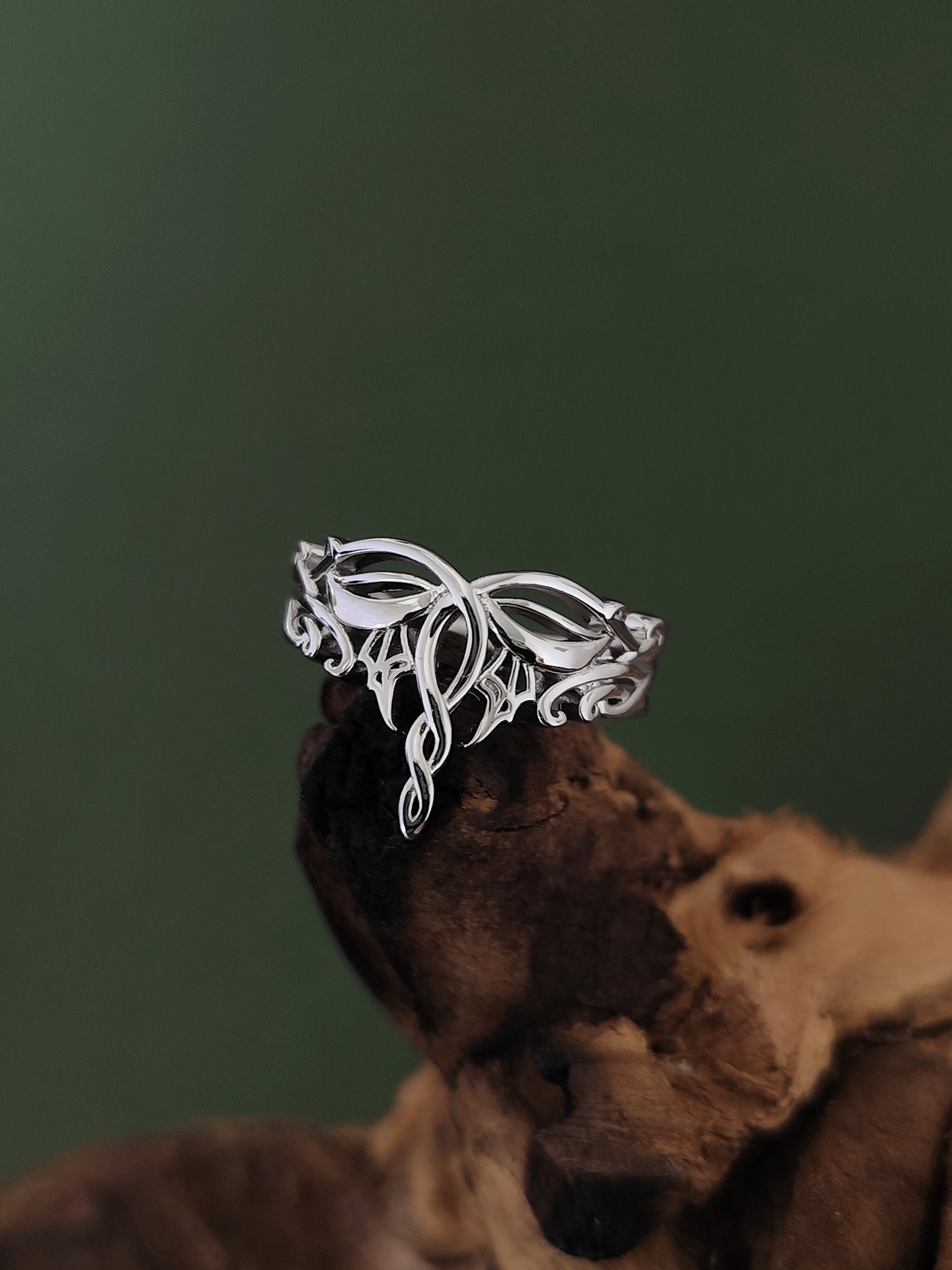Elvish Crown Ring, Arwen Tiara Ring, Elven Ring, Arwen Ring, Elvish ...