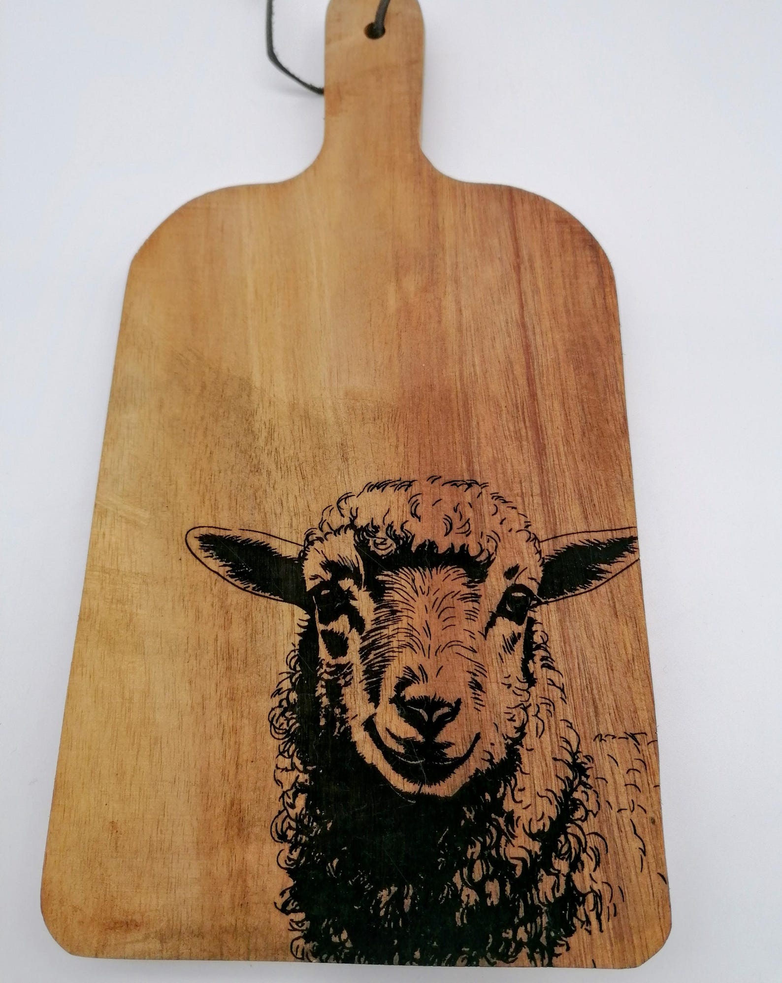 Stunning Sheep Laser Engraved Wooden Serving Board - Anniversaries ...