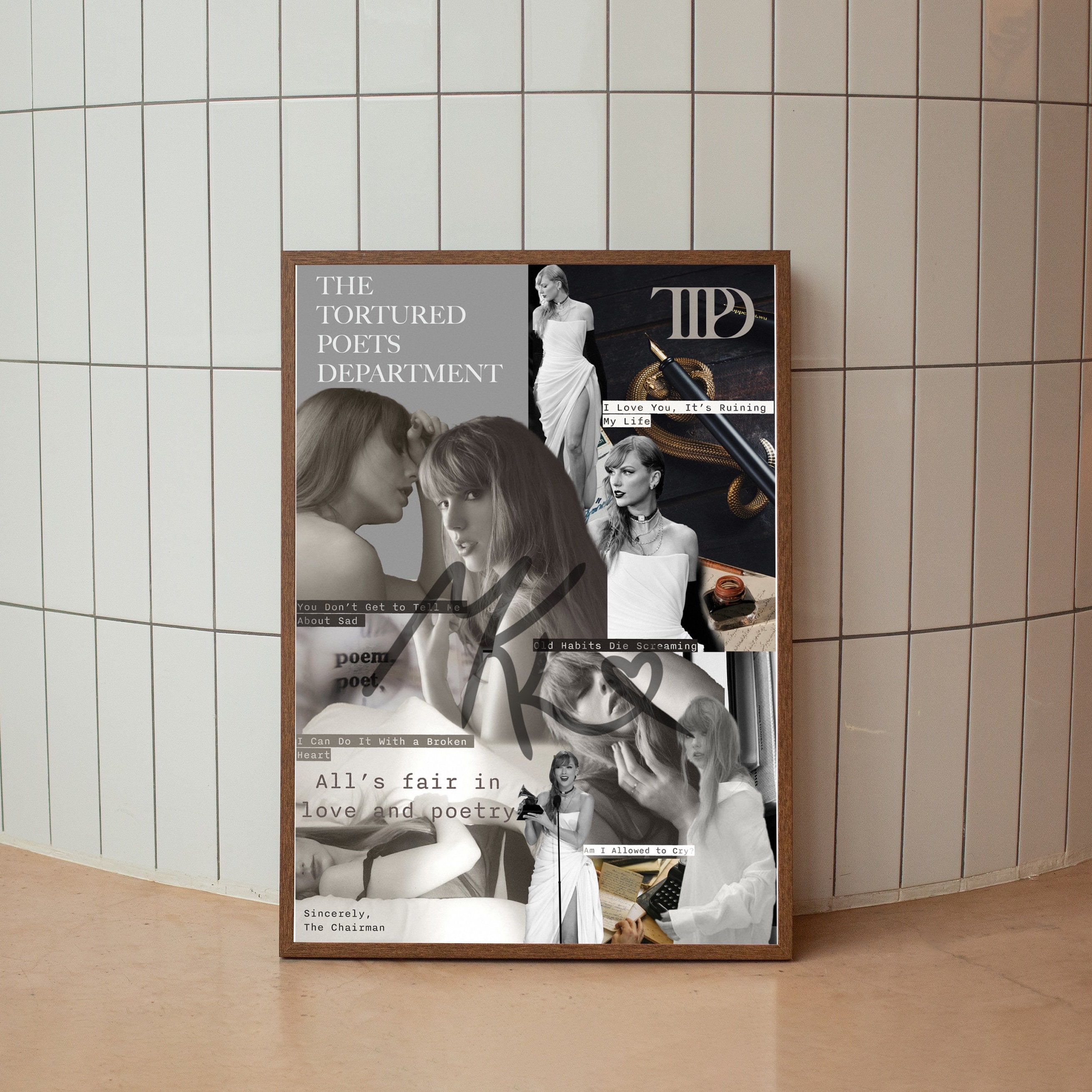 Taylor Swift 'TTPD' Era Collage Tortured Poets Department Digital ...