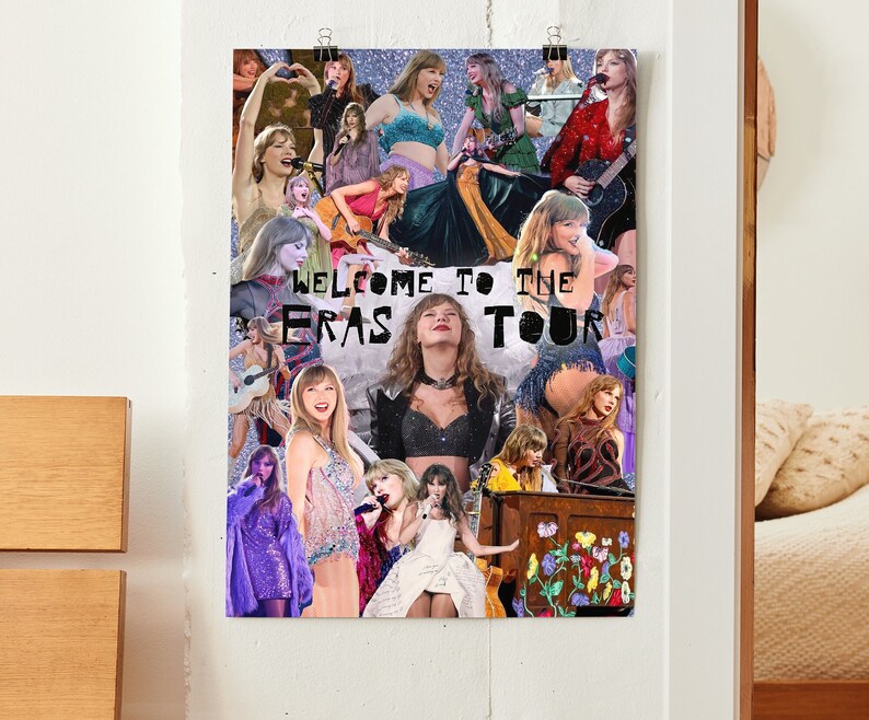 Taylor Swift Eras Tour Collage Poster Digital Download Printable ...