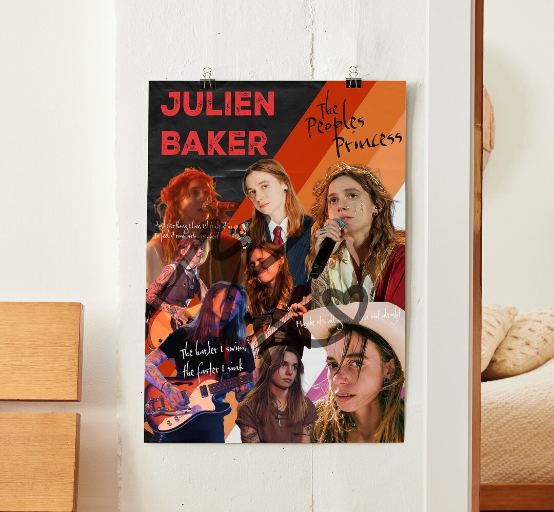 Julien Baker A4 Collage Poster Boygenius Gifts for Him Gifts for Her ...