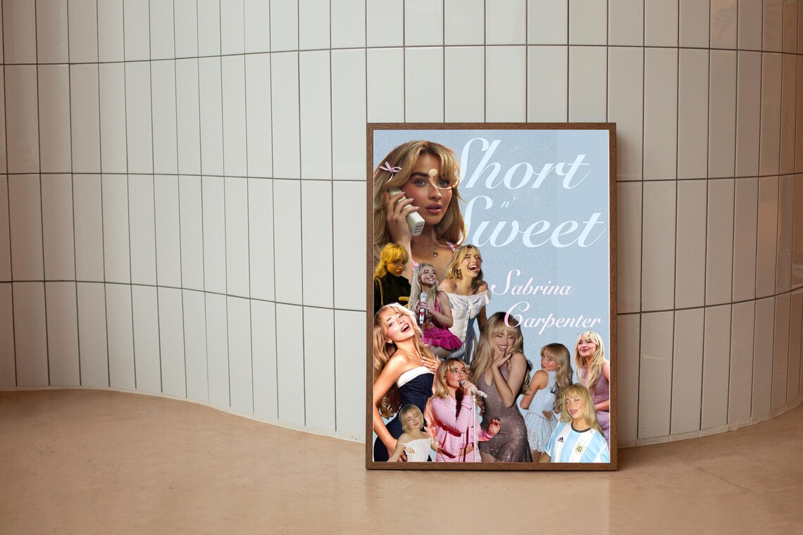 Sabrina Carpenter Poster, Short and Sweet Poster, Sabrina Carpenter ...