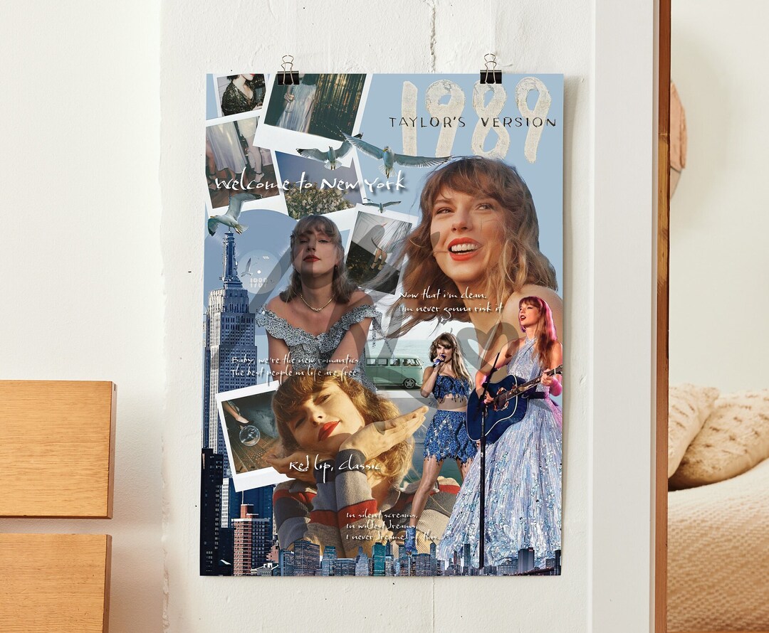 Taylor Swift '1989' Era Collage Poster Digital Download Iconic Moments ...