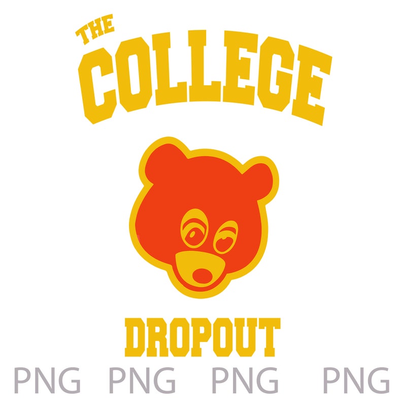 Kanye West the College Dropout Bear Varsity PNG - Etsy Australia
