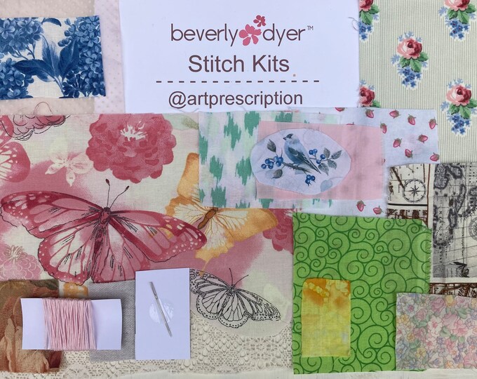 Slow Stitch Kit: Art Prescription™ Stitch Kit, Textile Art, Meditative ...