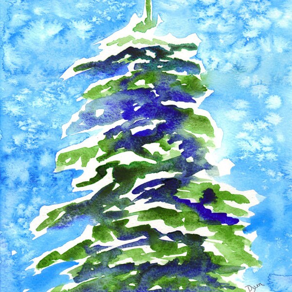 Watercolor Holiday Cards - Etsy