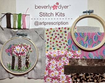 Slow Stitch: Art Prescription™ Stitch Kit, Textile Art, Meditative ...