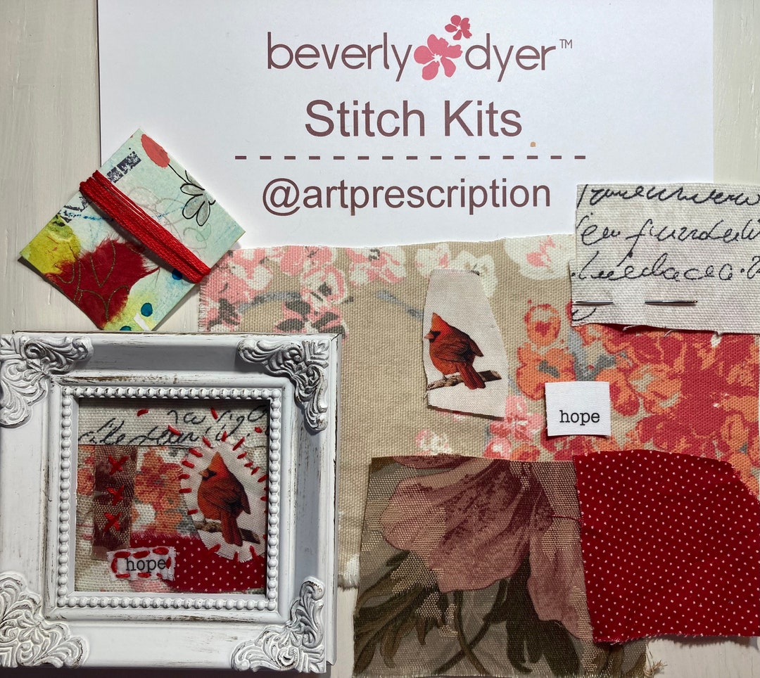 Slow Stitch: Art Prescription™ Stitch Kit, Textile Art, Meditative ...