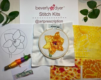 Slow Stitch: Art Prescription™ Stitch Kit, Textile Art, Meditative ...