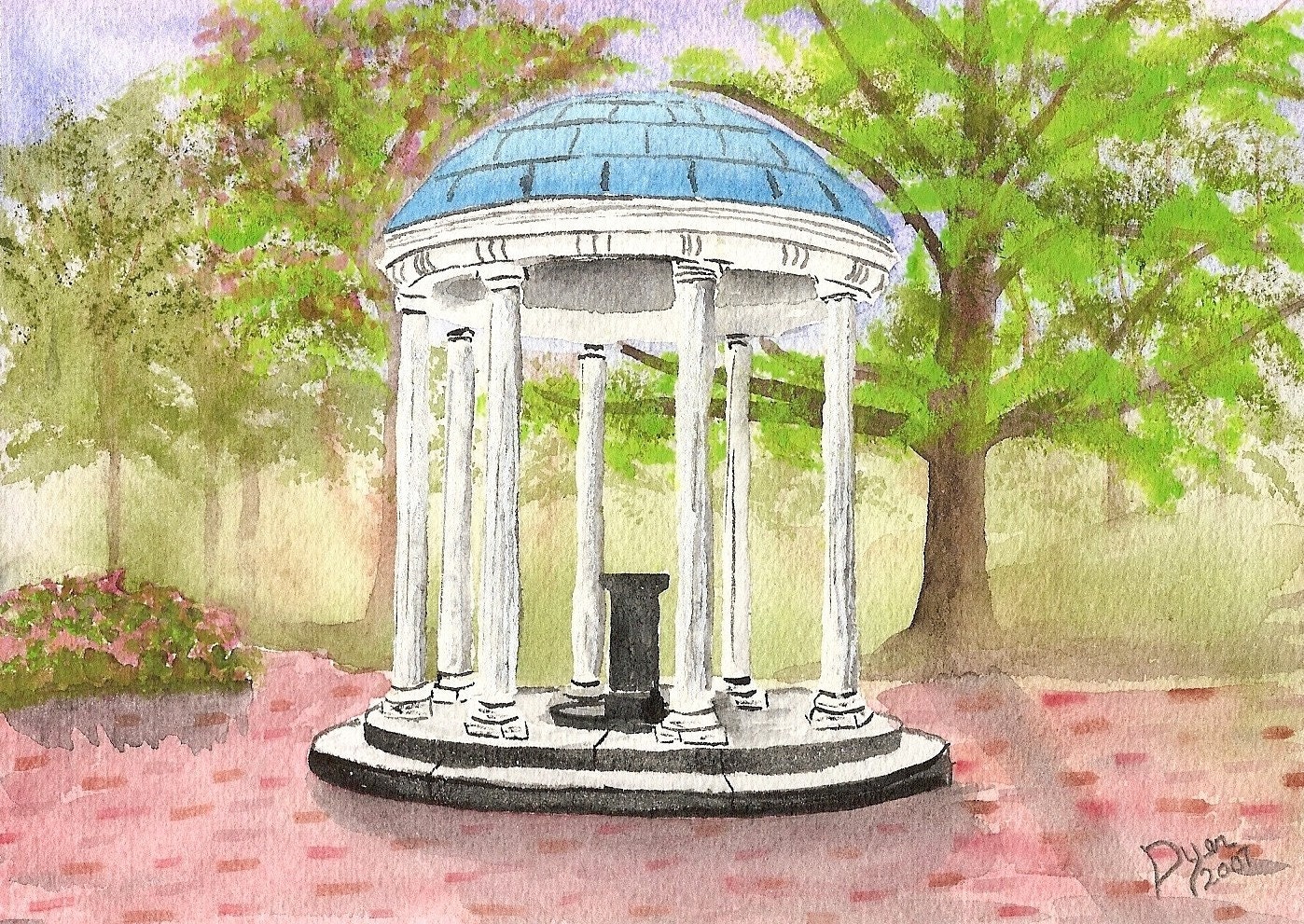 UNC Old Well Note Cards - Etsy